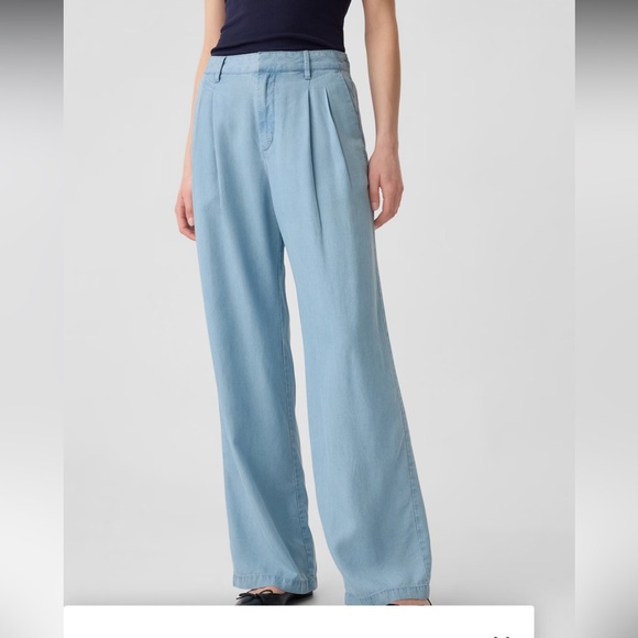 GAP Factory | Pants & Jumpsuits | Nwt Gap Factory Tencel Lyocell Easy Wideleg Trousers Sz 4 ...